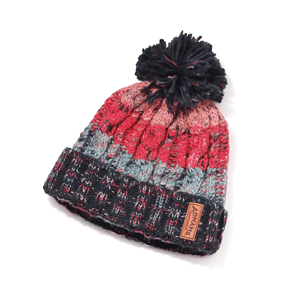 Adnams Navy & Pink Bobble Hat - Adnams PLC