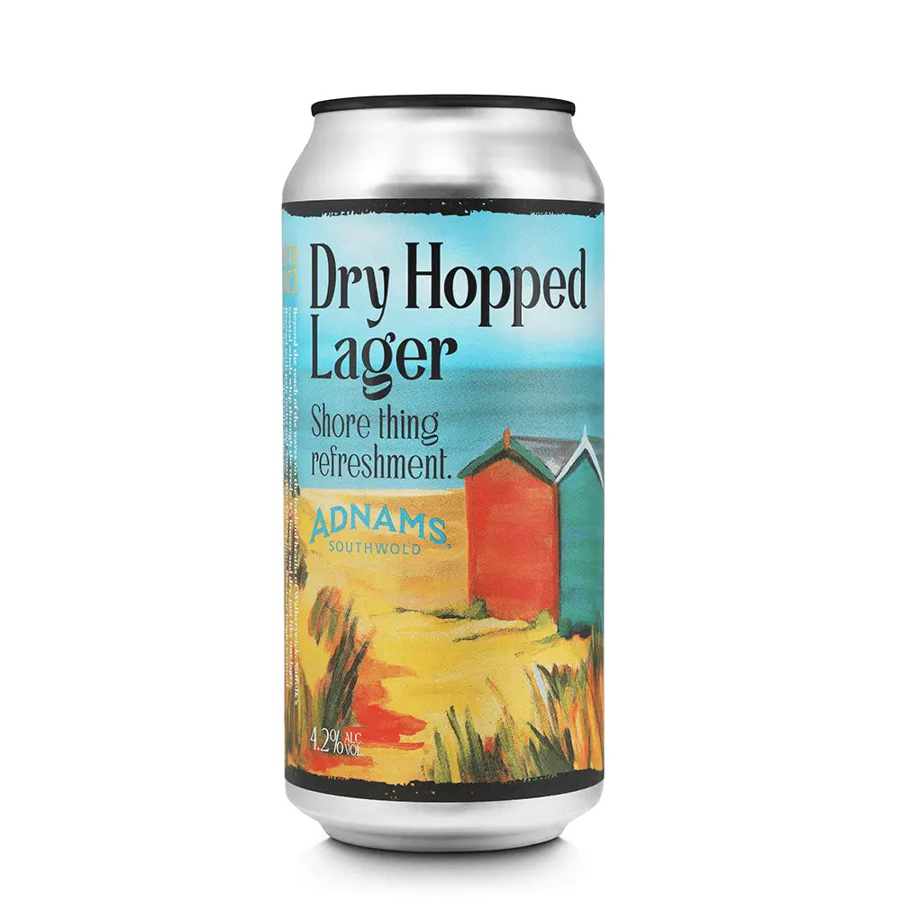 Adnams Dry Hopped Lager, 440ml cans – Adnams PLC