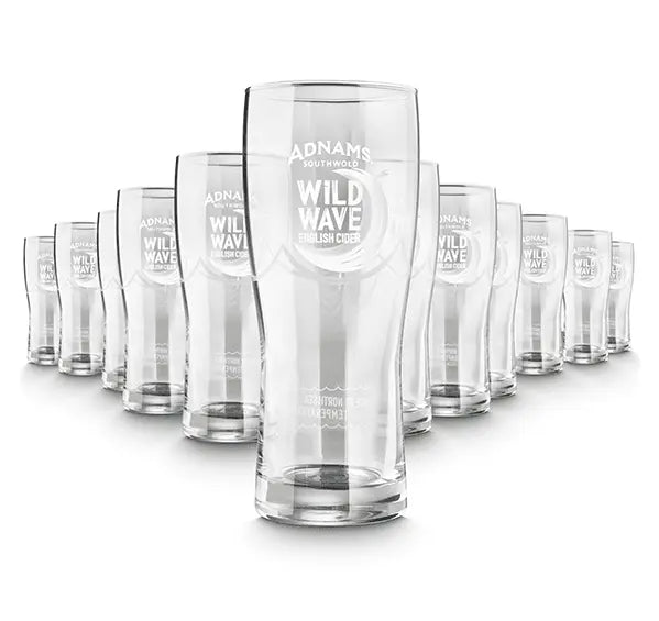 Wild Wave Cider Pint Glasses. Pack of 12 – Adnams PLC